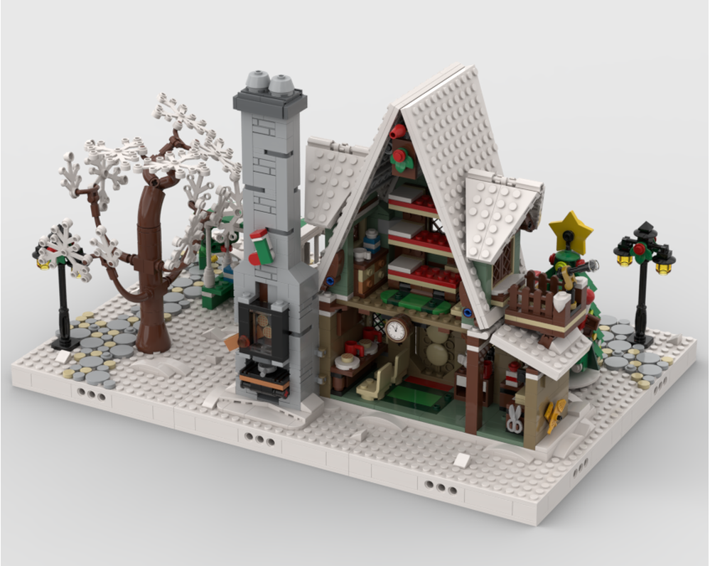 LEGO MOC-198812 Winter Village - Display for set 10275 - Elf Club House ...