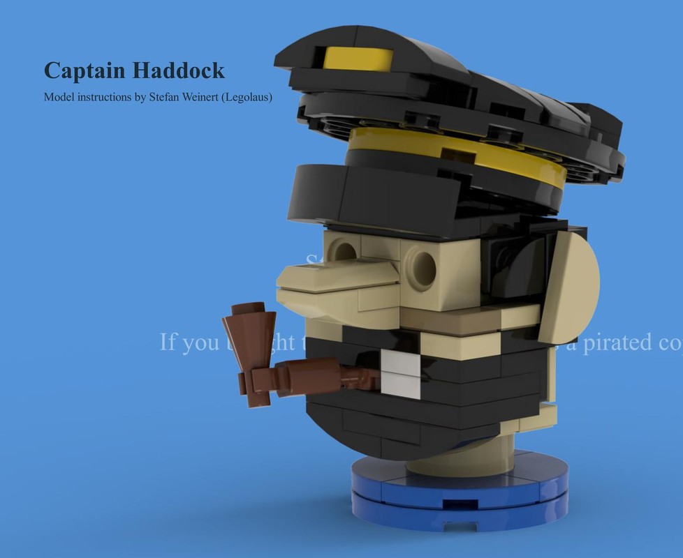 LEGO MOC Captain Haddock Head by legolaus | Rebrickable - Build with LEGO