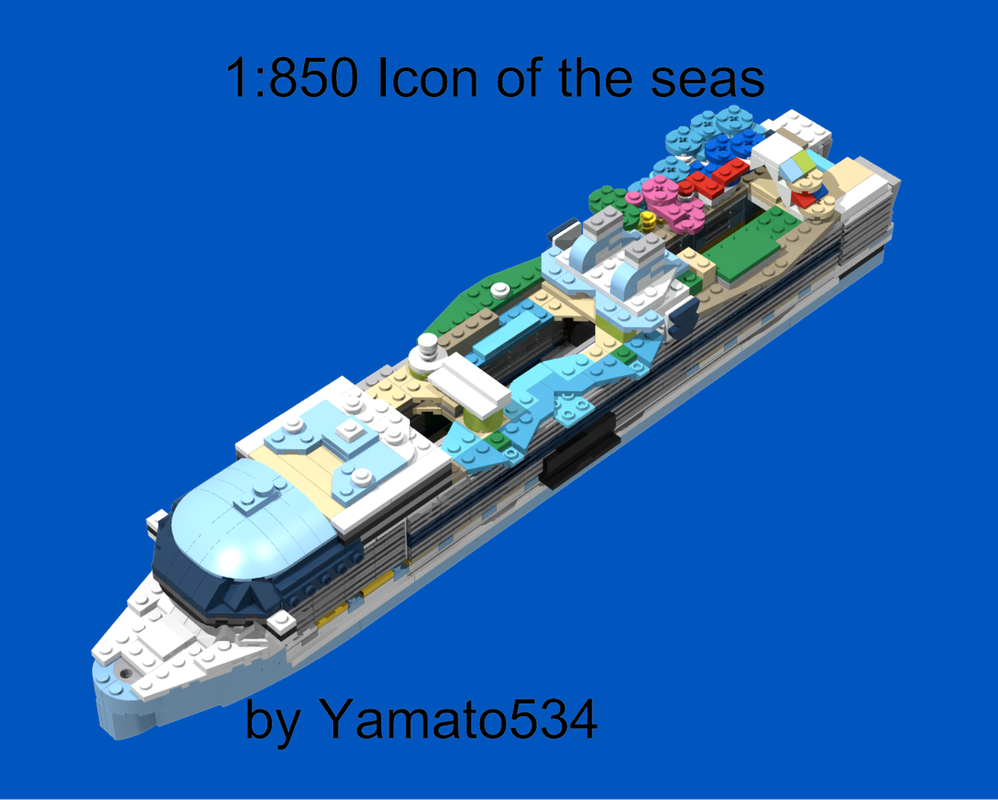 LEGO MOC Icon of the seas 1:850 by yamato534 | Rebrickable - Build with ...