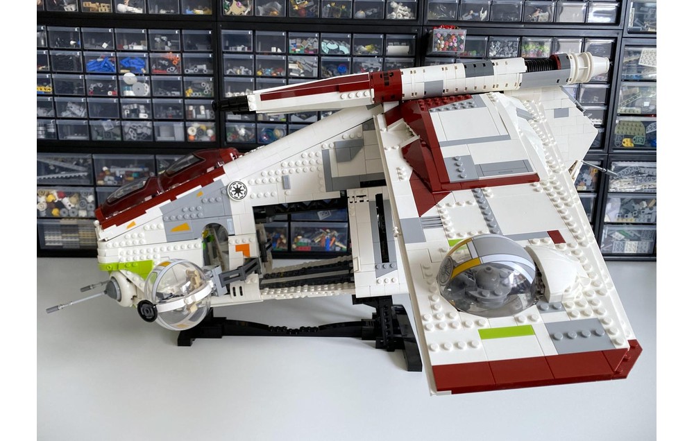 Lego Moc Ucs Republic Gunship Laati Upgrade 75309 Mod By Gremder23