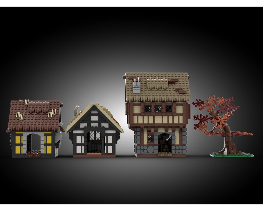 LEGO MOC Medieval Houses by Mikey_Brickalloti | Rebrickable - Build ...