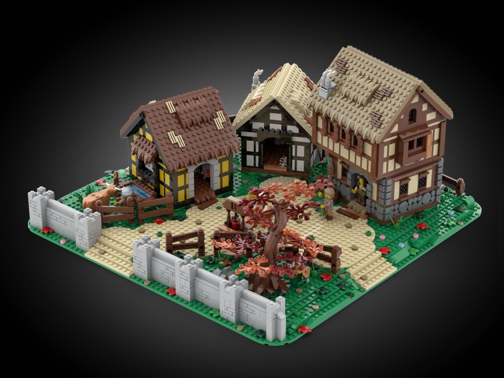 LEGO MOC Medieval Houses - Medieval Village Diorama by Mikey ...