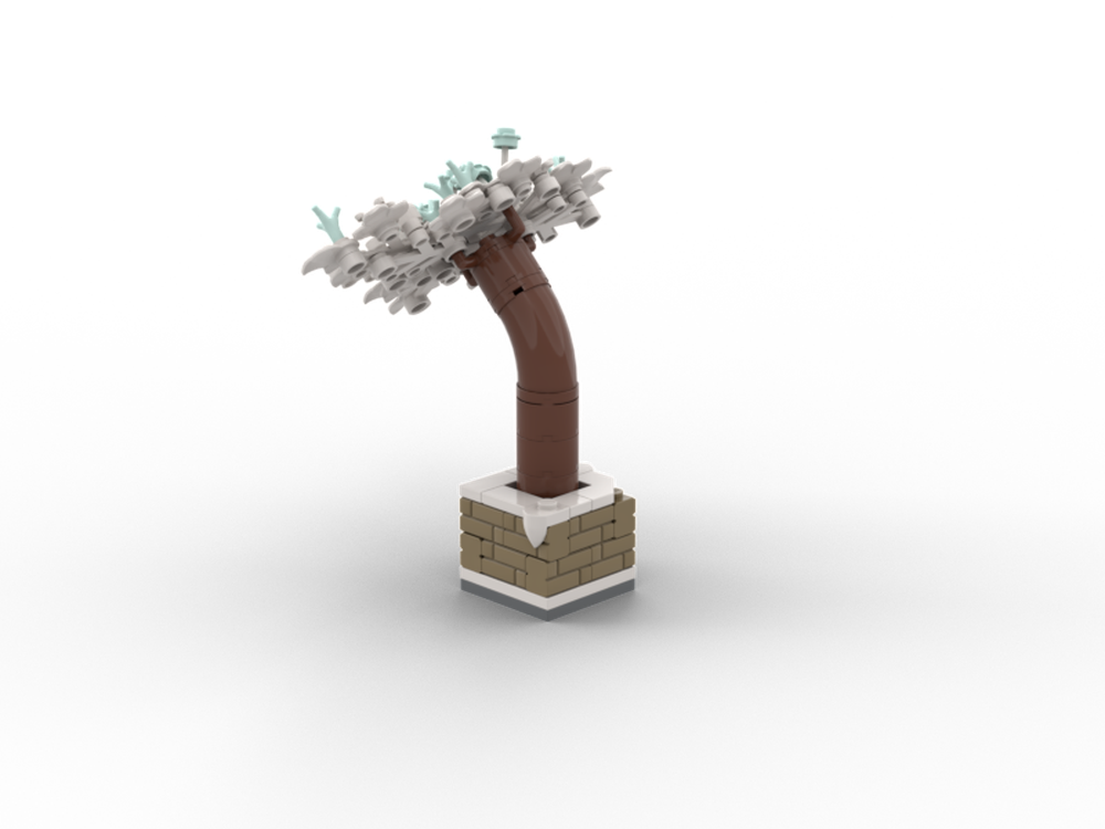 Lego Moc Winter Village Tree By Bricksntonic Rebrickable Build With