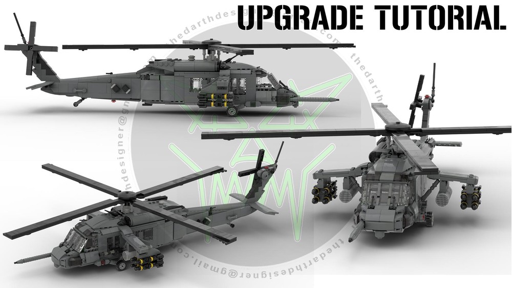 LEGO MOC Sikorsky | MH-60 ARMED BLACK HAWK | Upgrade TUTORIAL - 1:35 ...