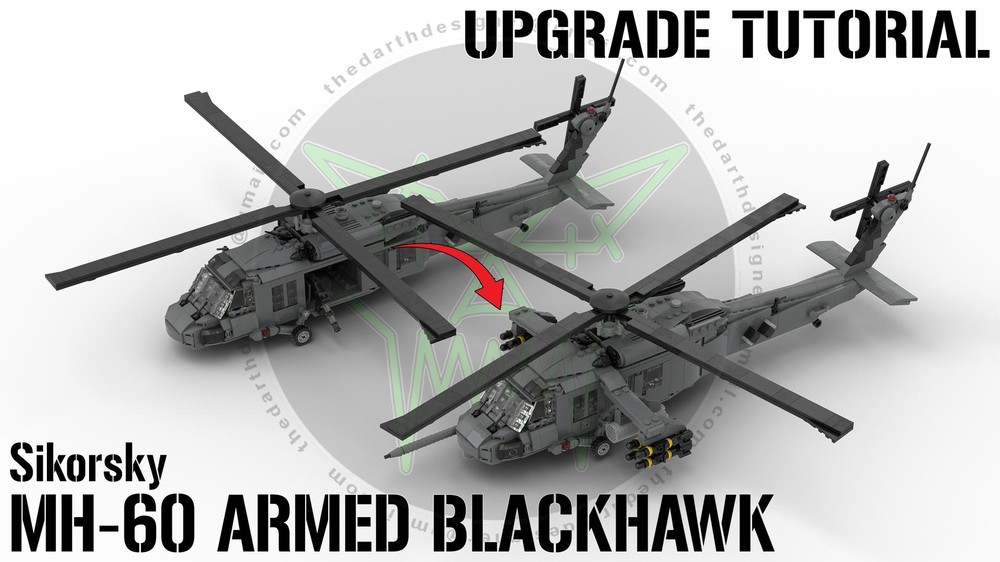 LEGO MOC Sikorsky | MH-60 ARMED BLACK HAWK | Upgrade TUTORIAL - 1:35 ...