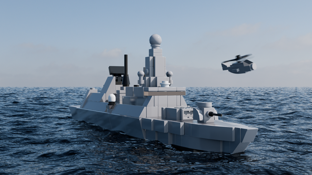 LEGO MOC HMS DARING Type 45 Destroyer by ScorchBricks | Rebrickable ...