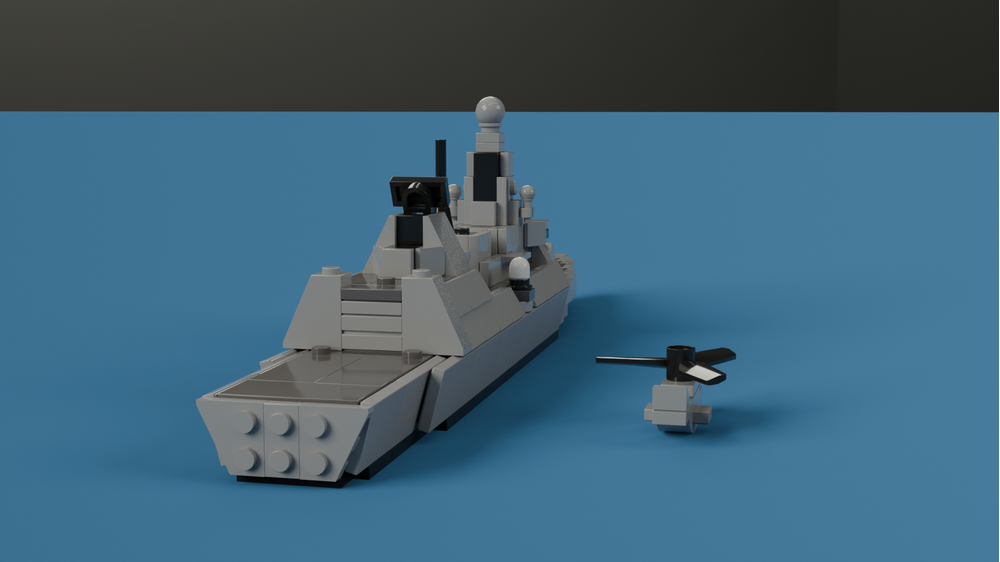 LEGO MOC-198925 HMS DARING Type 45 Destroyer by ScorchBricks ...