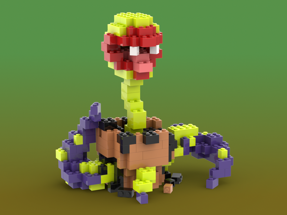 LEGO MOC Man-Eating Plant by DoesTheBrick | Rebrickable - Build with LEGO
