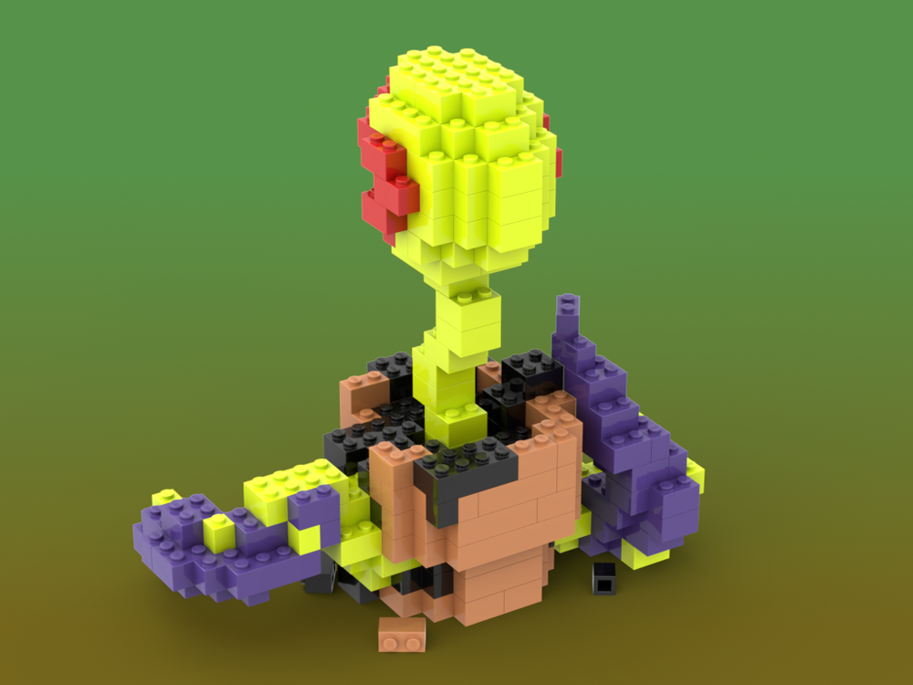 LEGO MOC-198932 Man-Eating Plant by DoesTheBrick | Rebrickable - Build ...