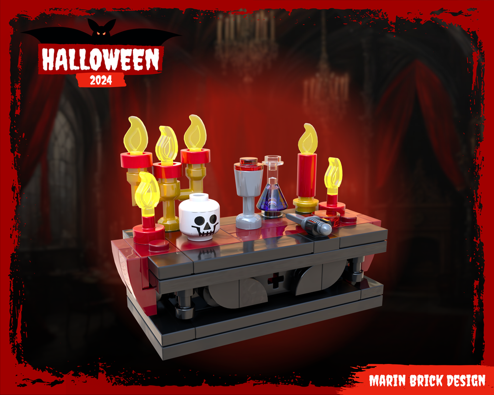 LEGO MOC Lego Vampire Altar MOC - Halloween Medieval DnD scenery props ...