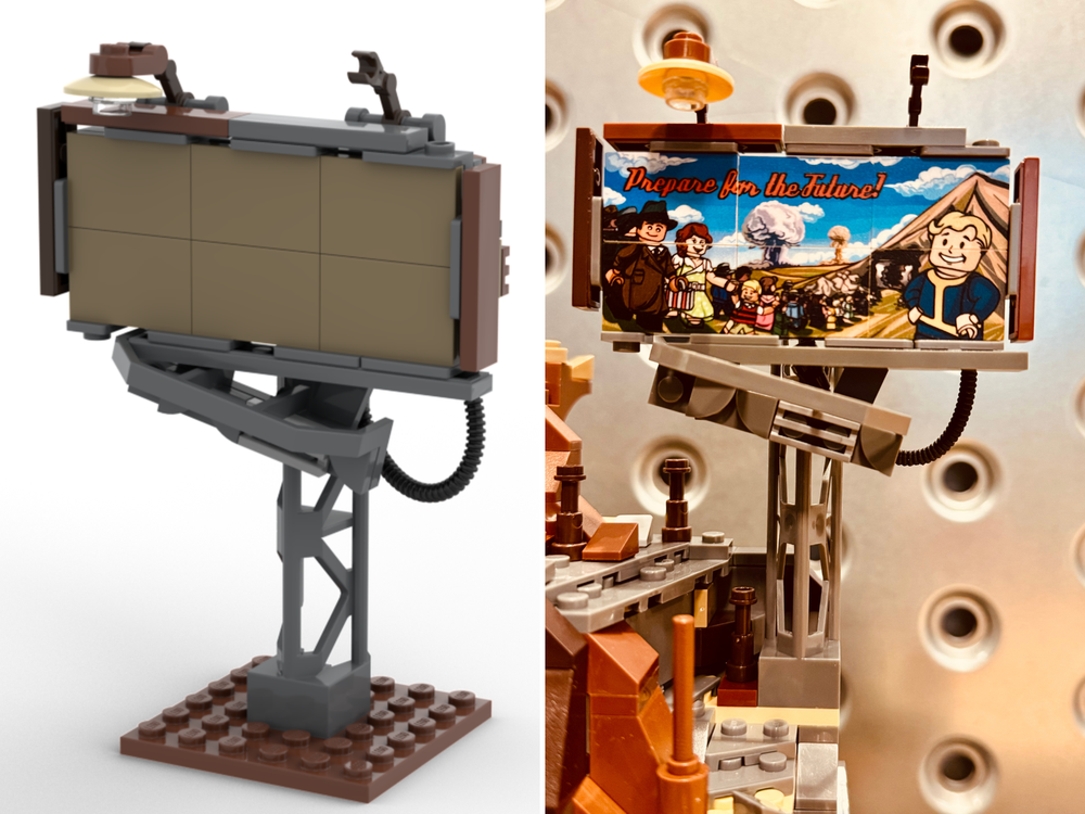 LEGO MOC Post-apocalyptic Billboard by nuk0 | Rebrickable - Build with LEGO