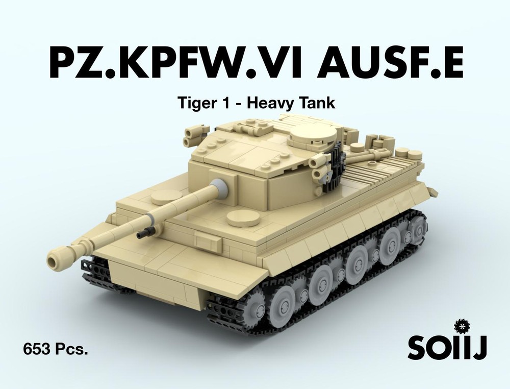 LEGO MOC Panzerkampfwagen VI tiger H1 Early (Sd.Kfz.181) - Heavy tank 1 ...