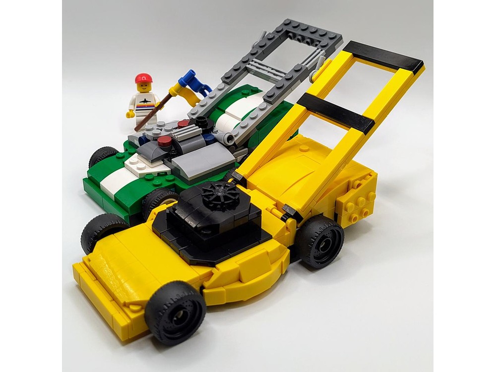 Lego Moc 76901 Lawn Mower By Dafeld Rebrickable Build With Lego