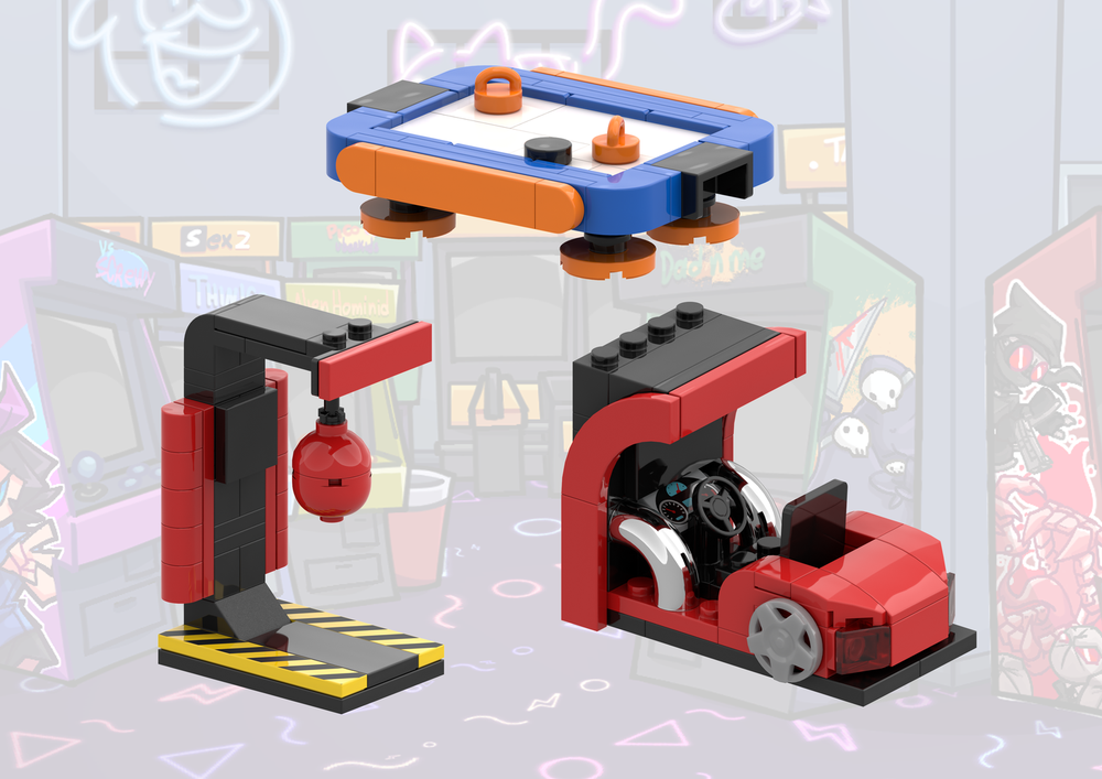 LEGO MOC 3-IN-1 Arcade Machine Pack by BuildLab | Rebrickable - Build ...