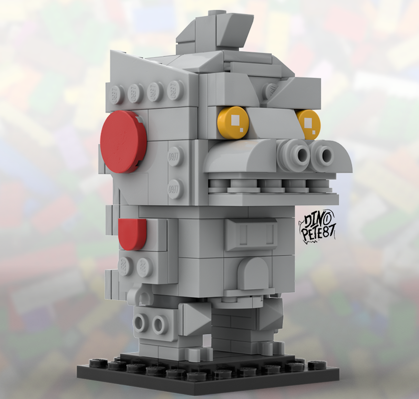 LEGO MOC Brickheadz - MechaGodzilla by DinoPete87 | Rebrickable - Build ...