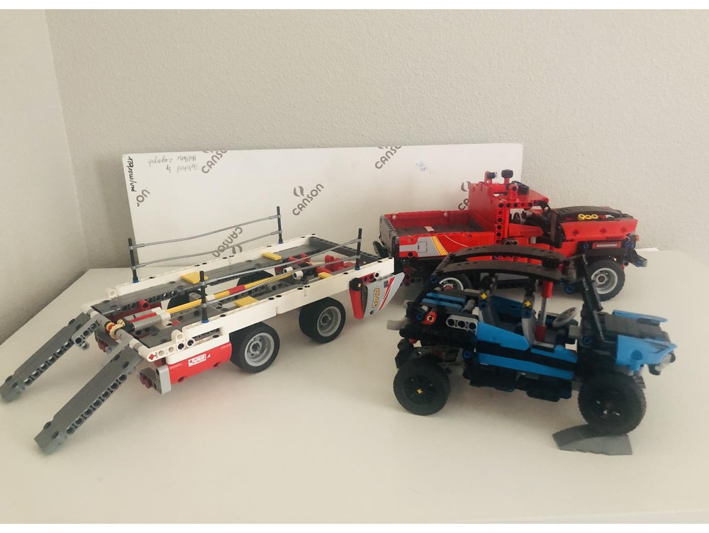 LEGO MOC 42098: Pickup Truck with UTV Trailer by MattBuildz ...