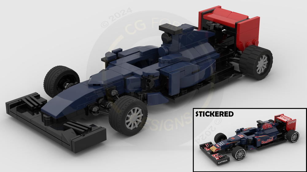 LEGO MOC F1 Toro Rosso STR10 by CGForceDesigns | Rebrickable - Build ...