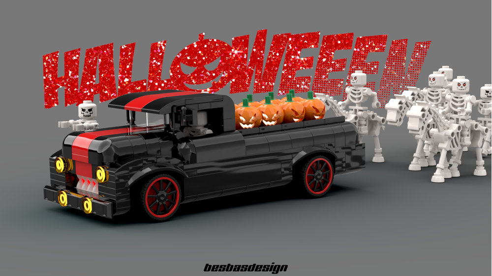 LEGO MOC Halloween truck by besbasdesign | Rebrickable - Build with LEGO