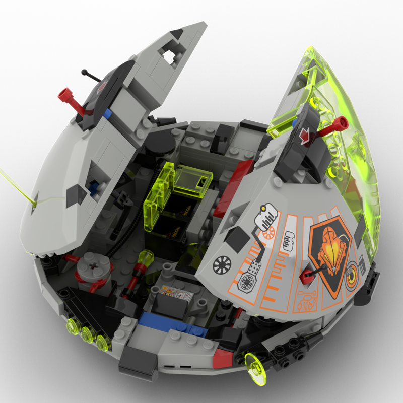 LEGO MOC-199013 MOC-0018 stealth UFO by KILDET | Rebrickable - Build ...