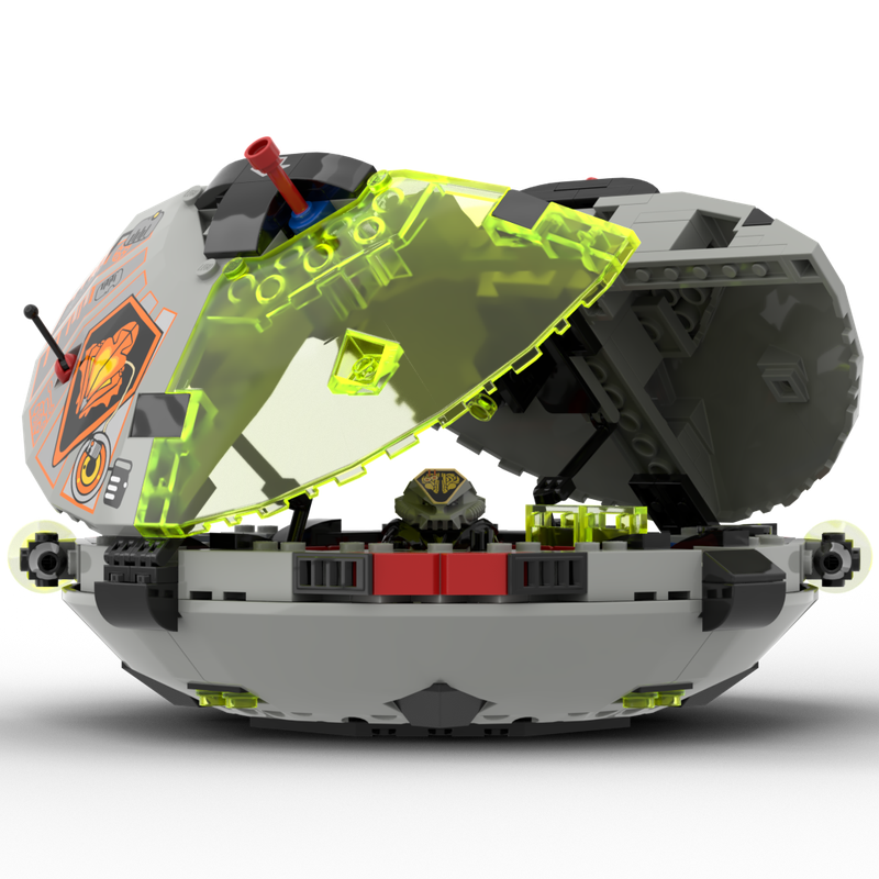 LEGO MOC MOC-0018 stealth UFO by KILDET | Rebrickable - Build with LEGO