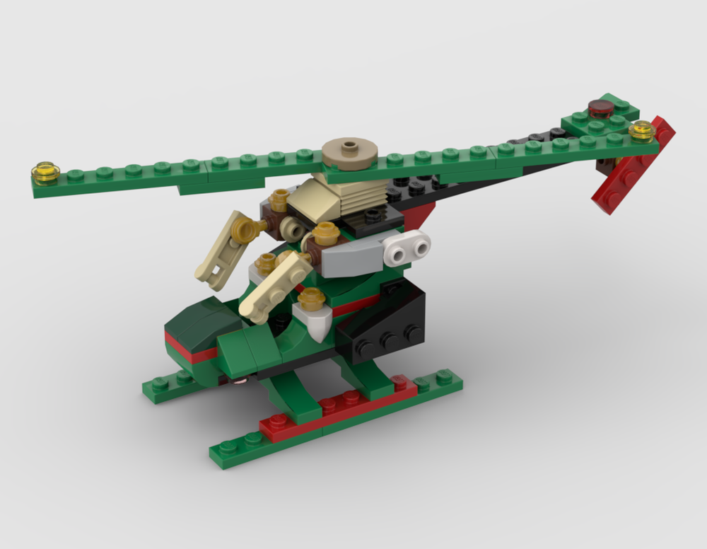 LEGO MOC 40746 - Helicopter by KlintIsztvud | Rebrickable - Build with LEGO