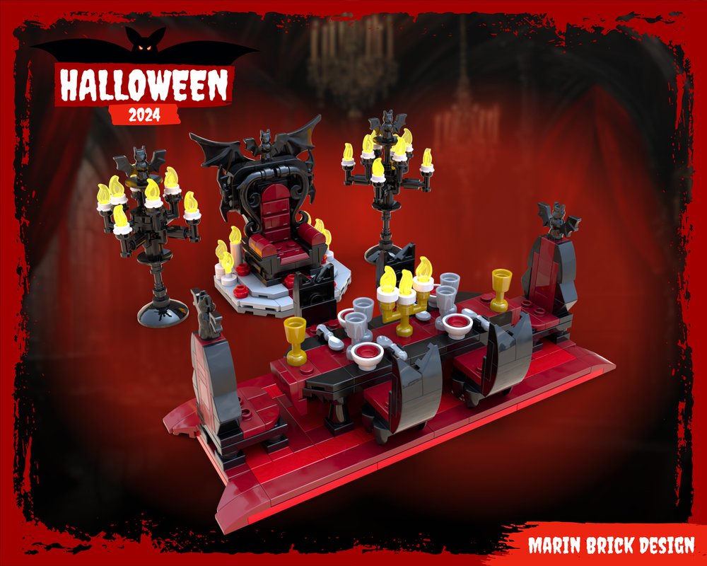 LEGO MOC Lego Vampire Furniture Full PACK - Halloween Medieval DnD ...