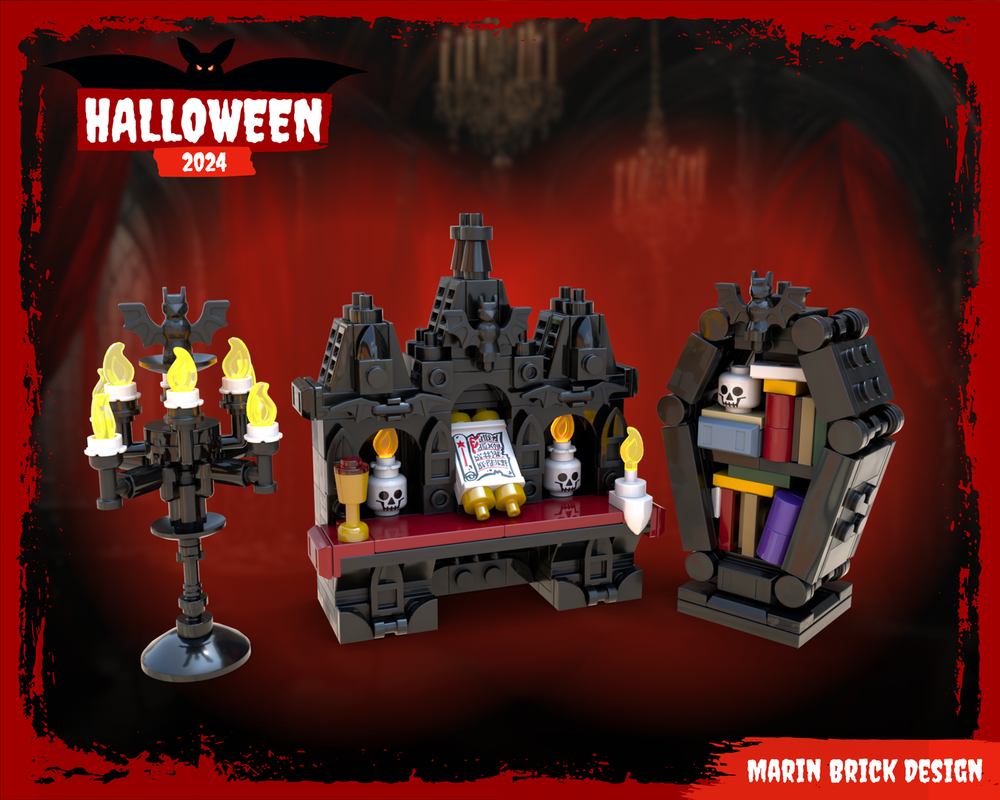 LEGO MOC Lego Vampire Furniture Full PACK - Halloween Medieval DnD ...