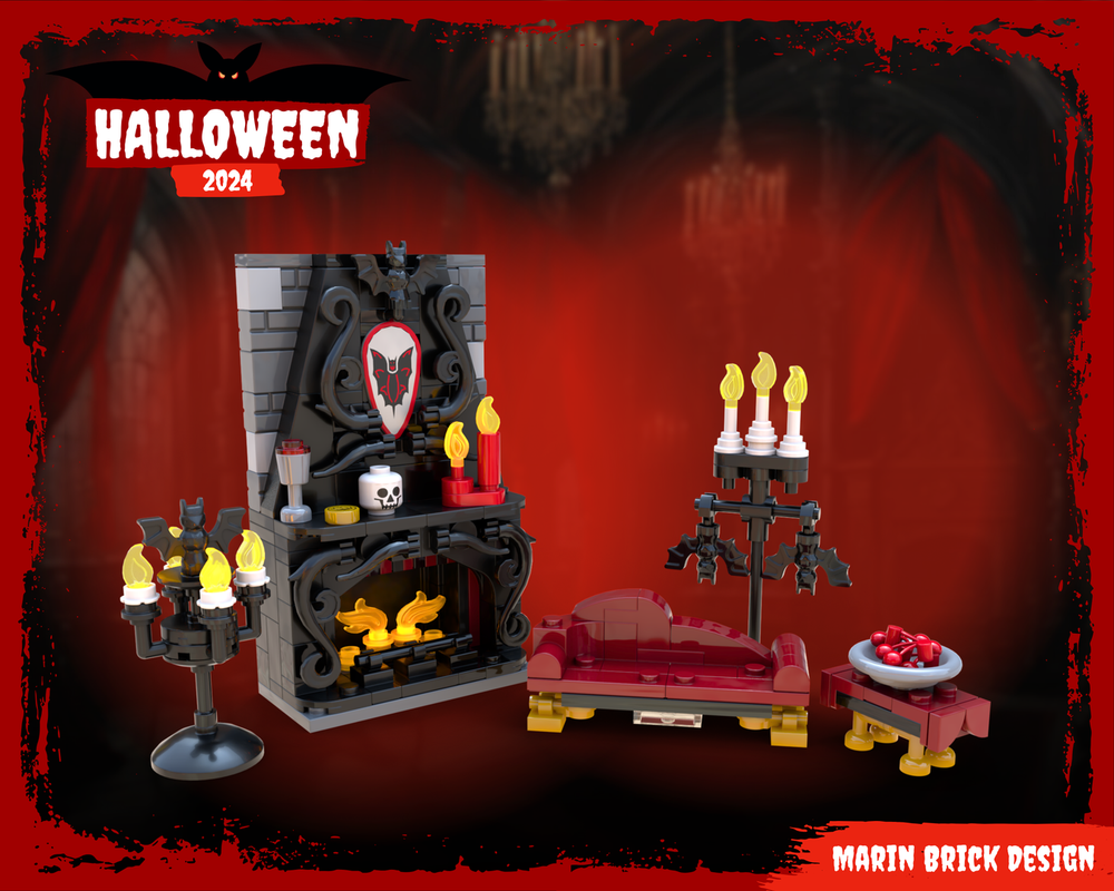 LEGO MOC Lego Vampire Furniture Full PACK - Halloween Medieval DnD ...