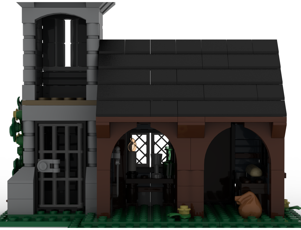 Lego Moc Tower Inn By Kunu1990 Rebrickable Build With Lego