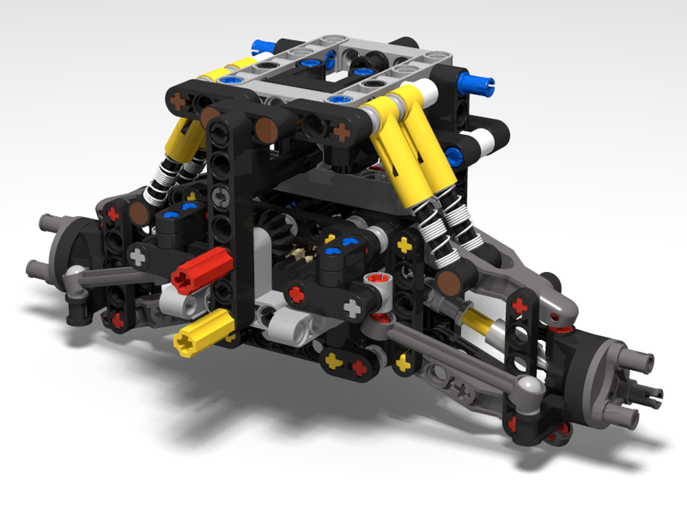 Lego Moc Front Suspension Driven By Bossbuilder Rebrickable Build With Lego