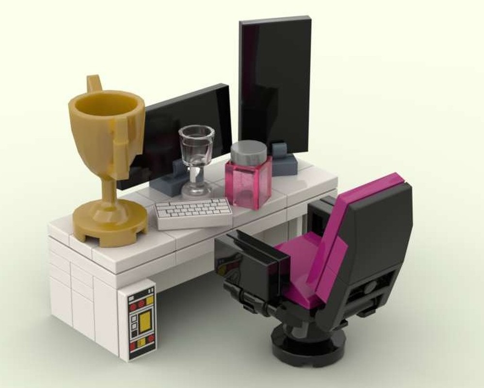 LEGO MOC Gaming desk / Bureau Gaming by GodOfTheBricks | Rebrickable ...