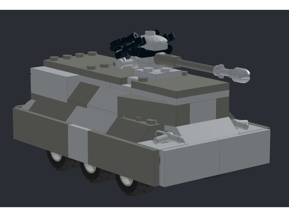 LEGO MOC LT-1-A light tank by DarthSaul_SW | Rebrickable - Build with LEGO