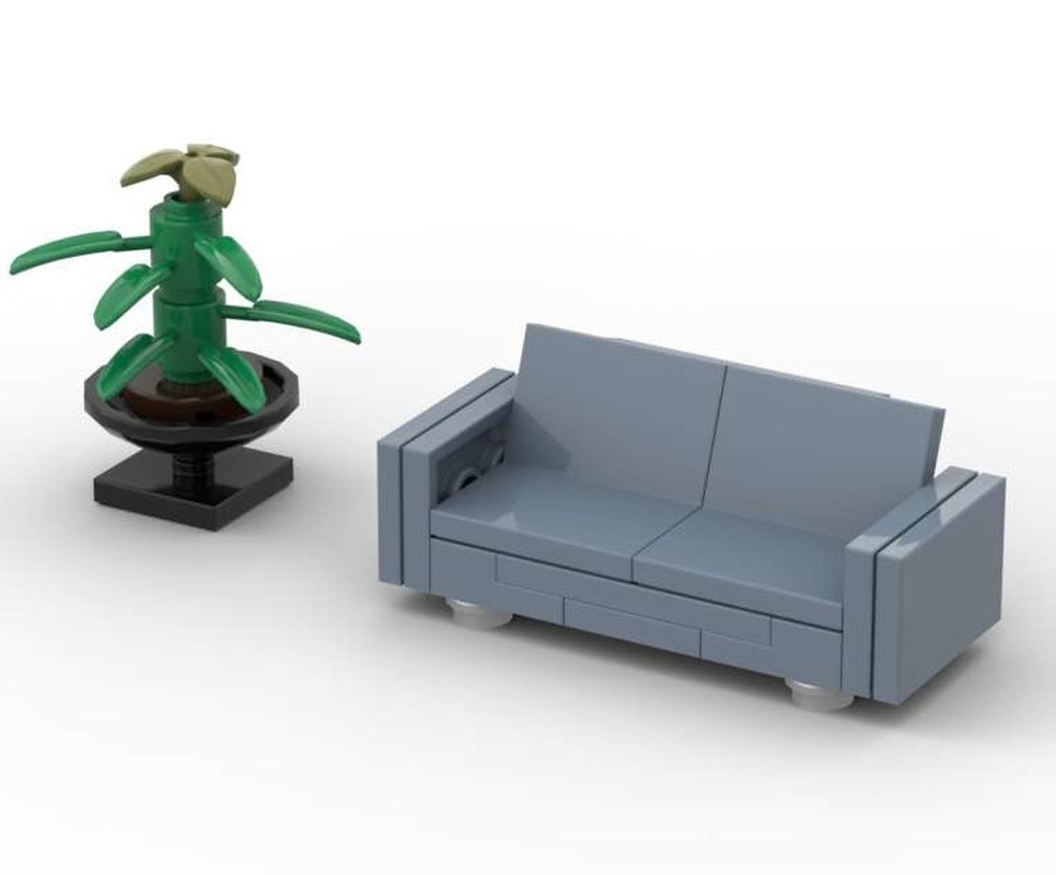 LEGO MOC Living room sofa by GodOfTheBricks | Rebrickable - Build with LEGO
