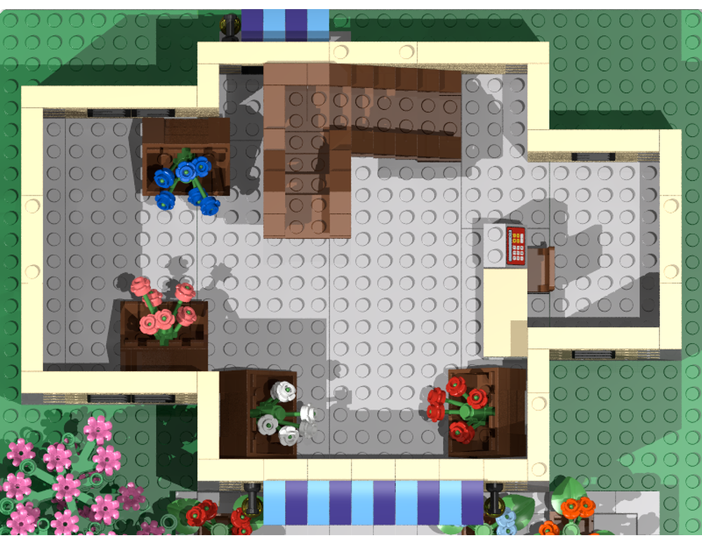 LEGO MOC Cobblestone Village Flower Shop by earth_girl | Rebrickable ...