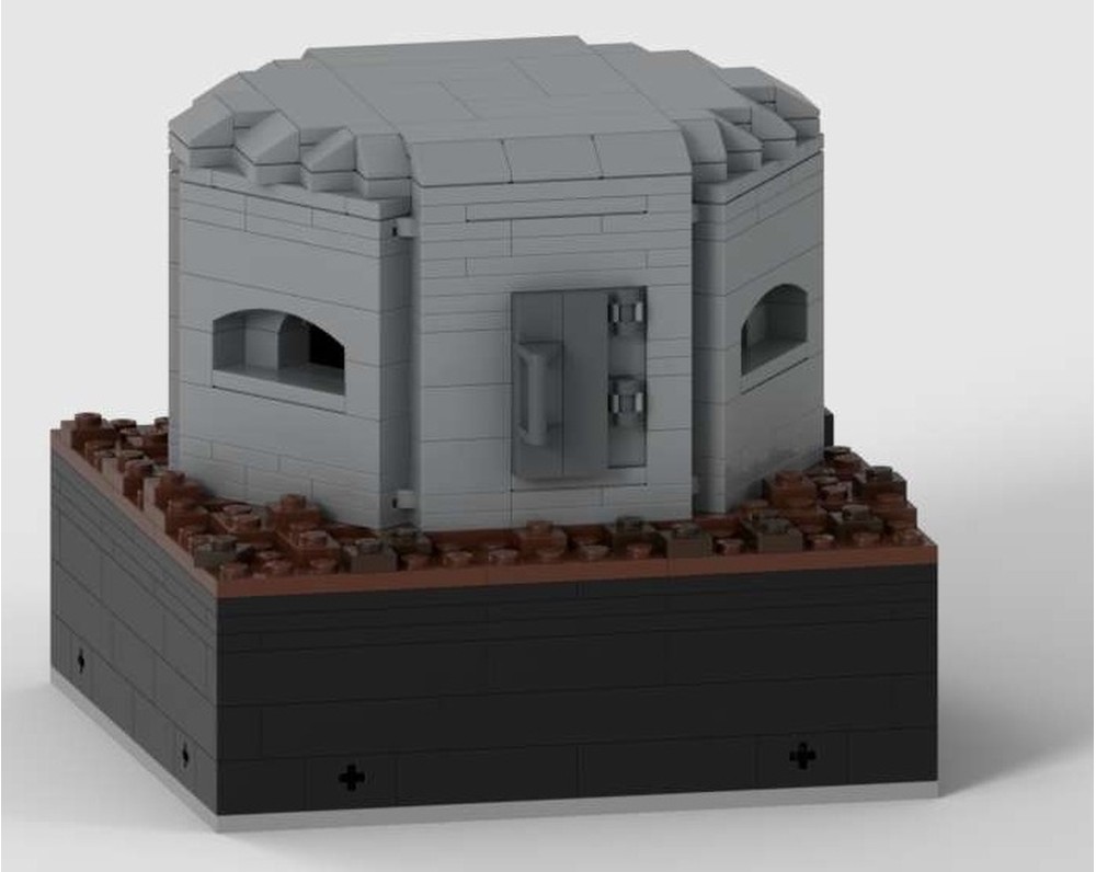 Lego Moc Modular Terrain Pillbox By Mikey2110 Rebrickable Build