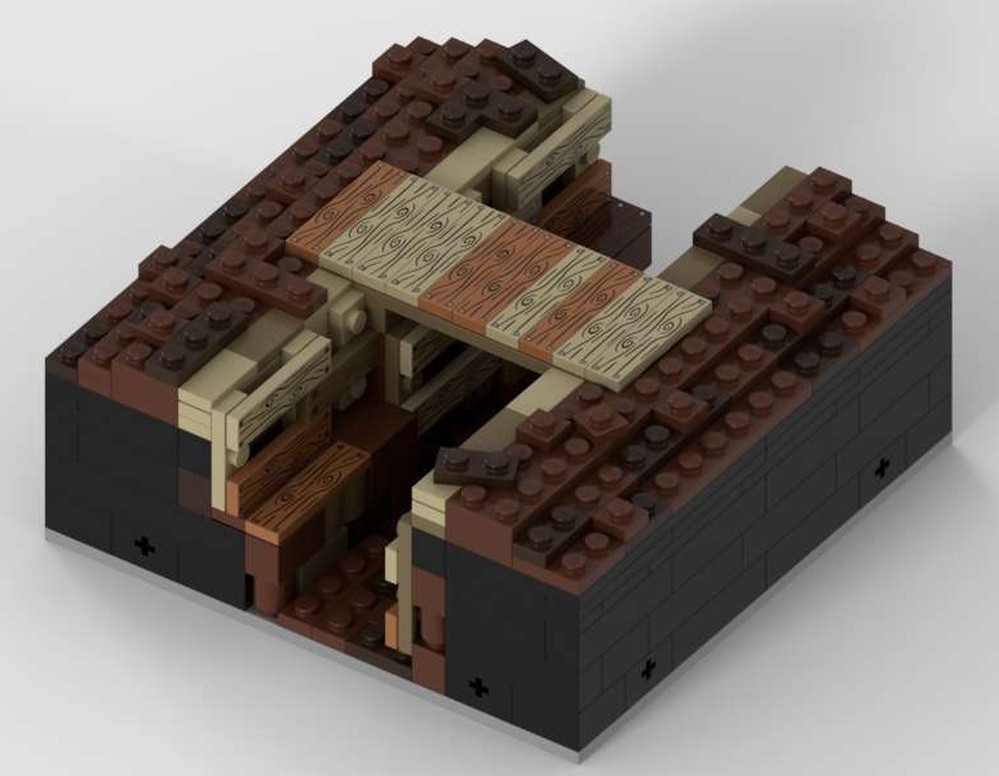 LEGO MOC Modular Trench - Straight with Firestep & Footbridge by ...