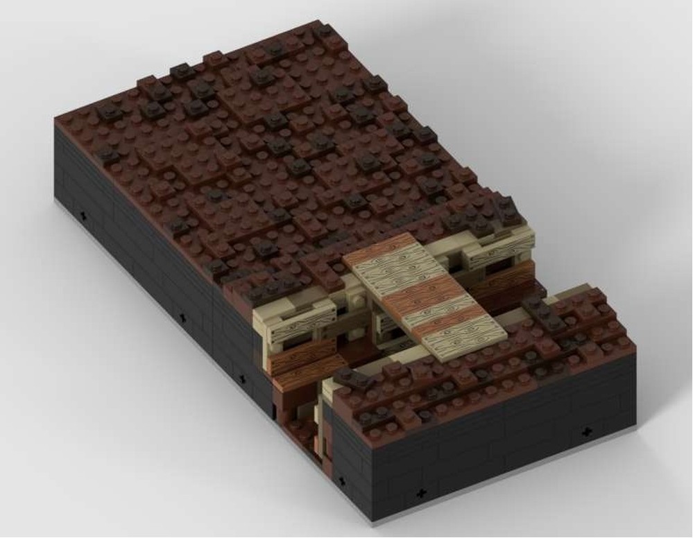 LEGO MOC Modular Trench - Straight with Firestep & Footbridge by ...