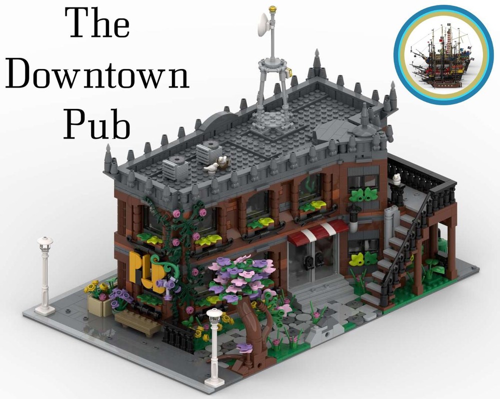 LEGO MOC The Downtown Pub | Modular Building by The Pirate Shipwright ...