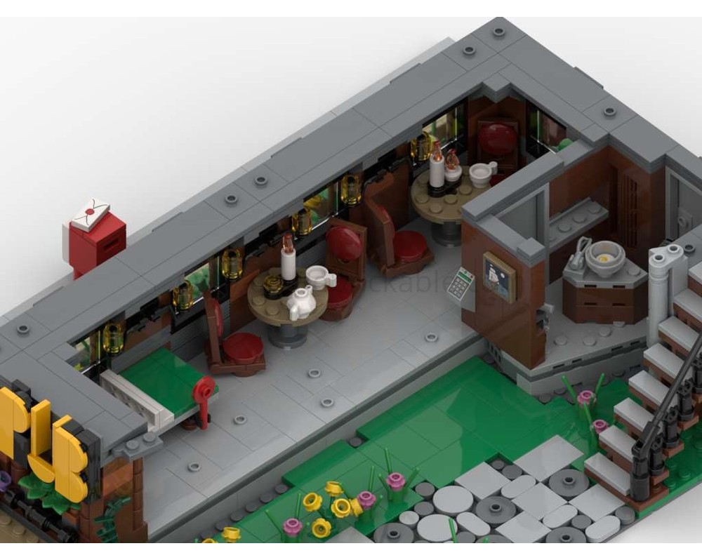 LEGO MOC The Downtown Pub | Modular Building by The Pirate Shipwright ...