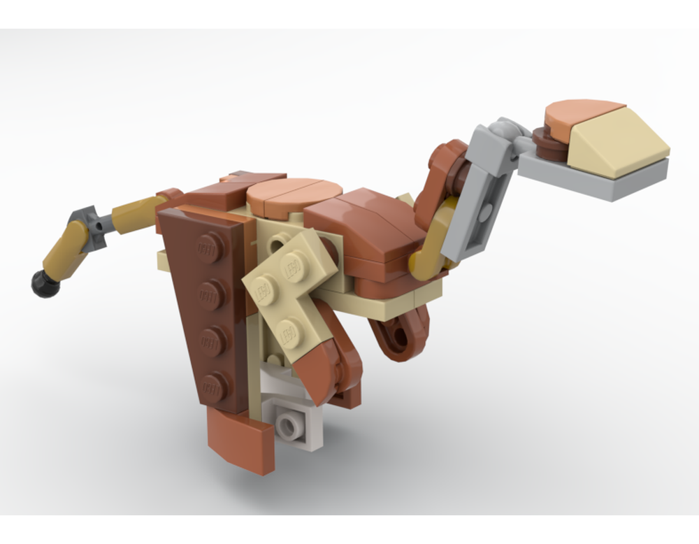 Lego Moc Velociraptor And Gallimimus By Rapidcheetah Rebrickable