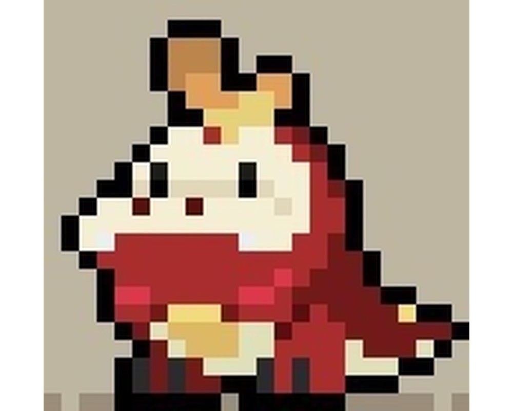 LEGO MOC 24x24 Fuecoco Mosaic by trky.JRKy | Rebrickable - Build with LEGO