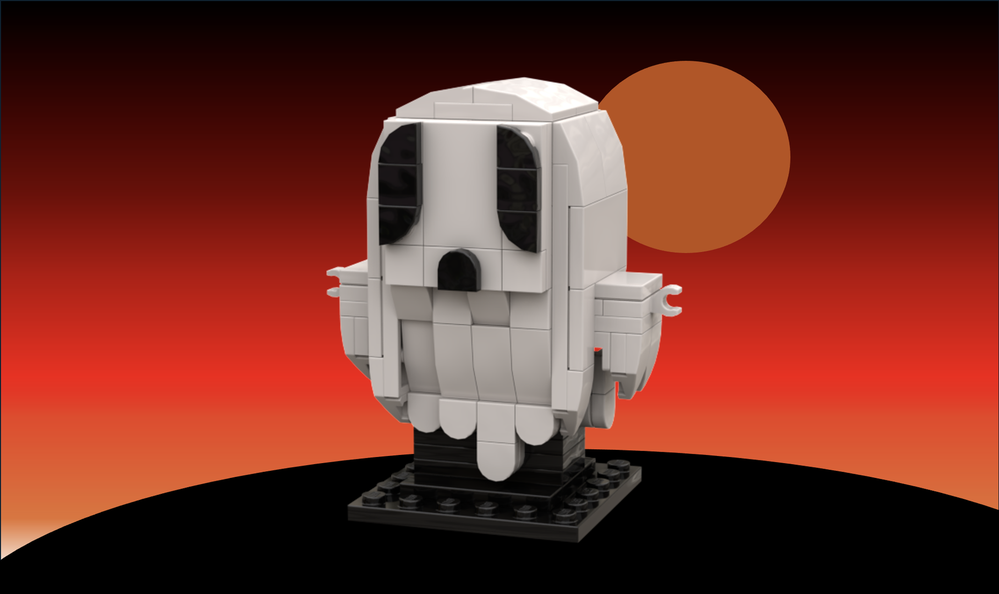 LEGO MOC Wolfpack ghost Brickheadz by raguidel | Rebrickable - Build ...