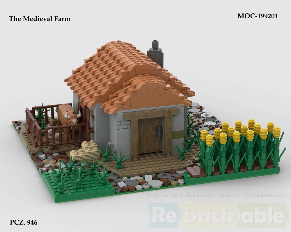 LEGO MOC The Medieval Farm by BrickClones | Rebrickable - Build with LEGO