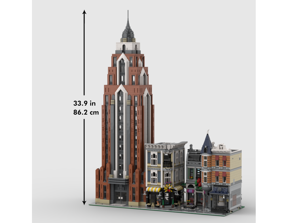 LEGO MOC MB21 - Art Deco Skyscraper 4 by Labronco Brick Designs ...