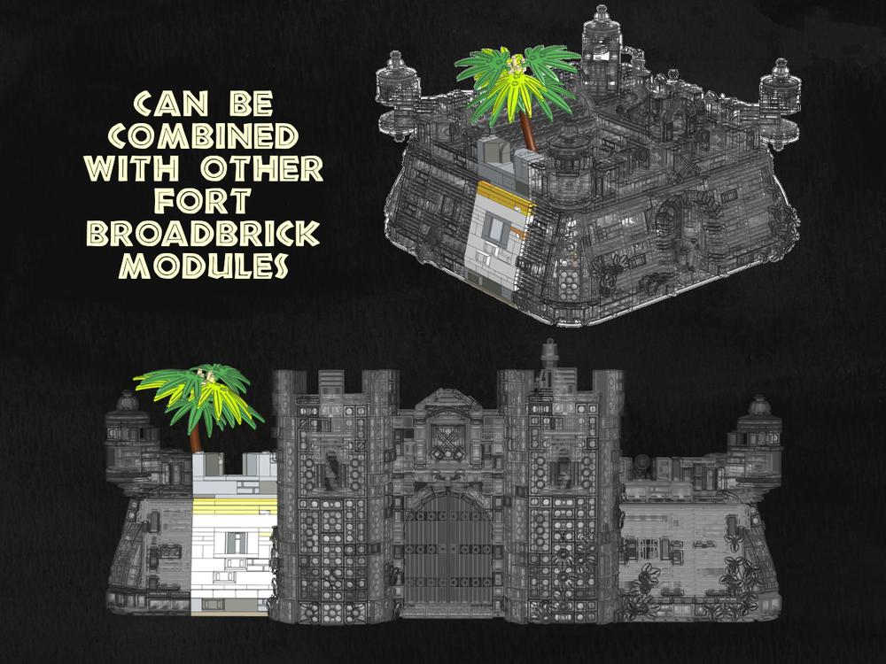 LEGO MOC Fort Broadbrick - 8x8 Wall module by Vanestream | Rebrickable ...