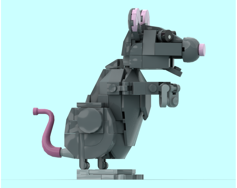 LEGO MOC Poseable Rat Figure by 2x4Productions | Rebrickable - Build ...