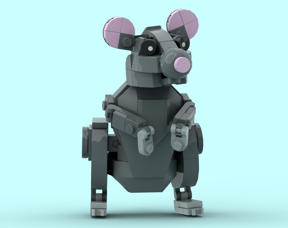 LEGO MOC Poseable Rat Figure by 2x4Productions | Rebrickable - Build ...