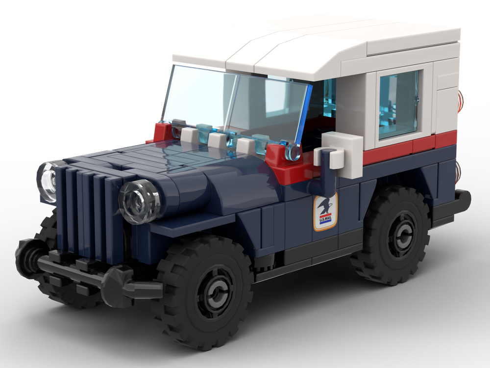 LEGO MOC USPS Jeep by Dongeraldo | Rebrickable - Build with LEGO