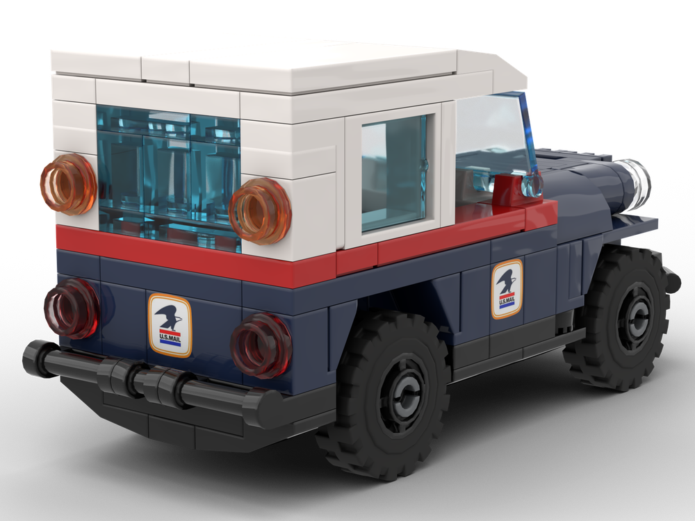 Lego Moc Usps Jeep By Dongeraldo Rebrickable Build With Lego