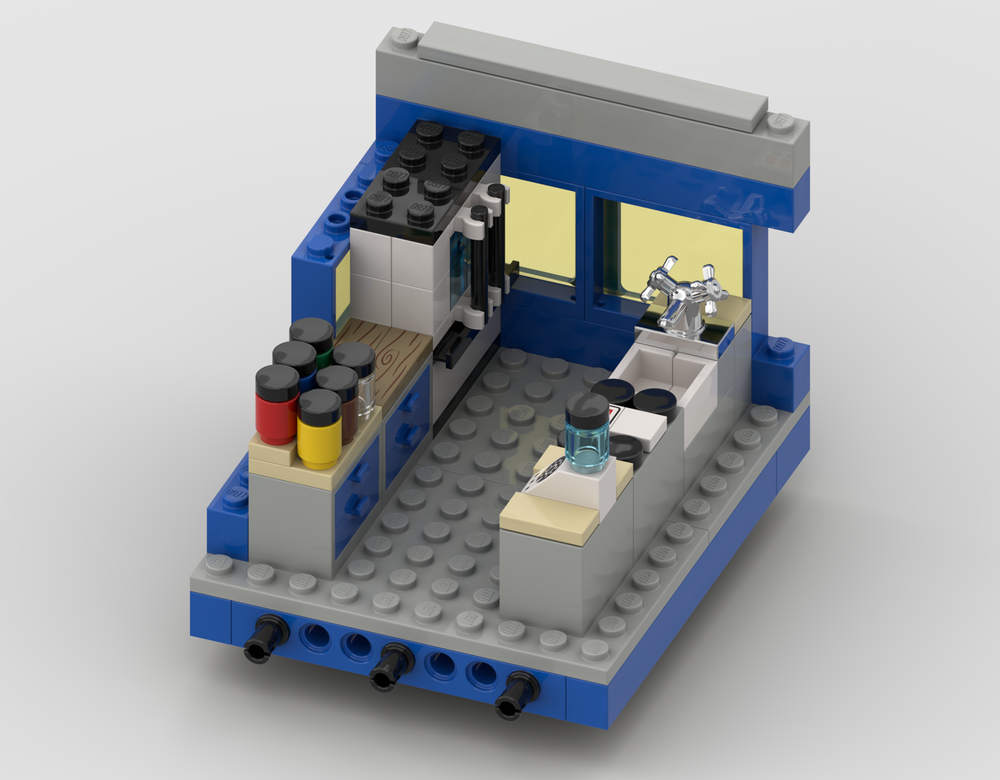 LEGO MOC Space Base Alpha - 6. Kitchen by TheWhiskyGuy | Rebrickable ...